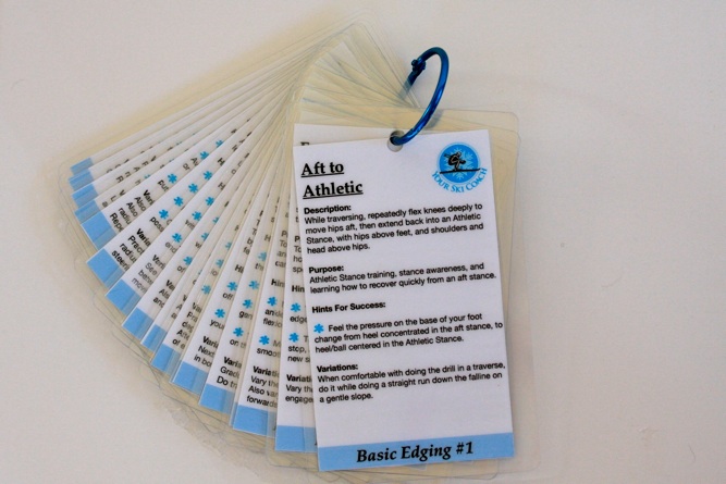 Drill Cards For Ski Instruction Tips While You Ski